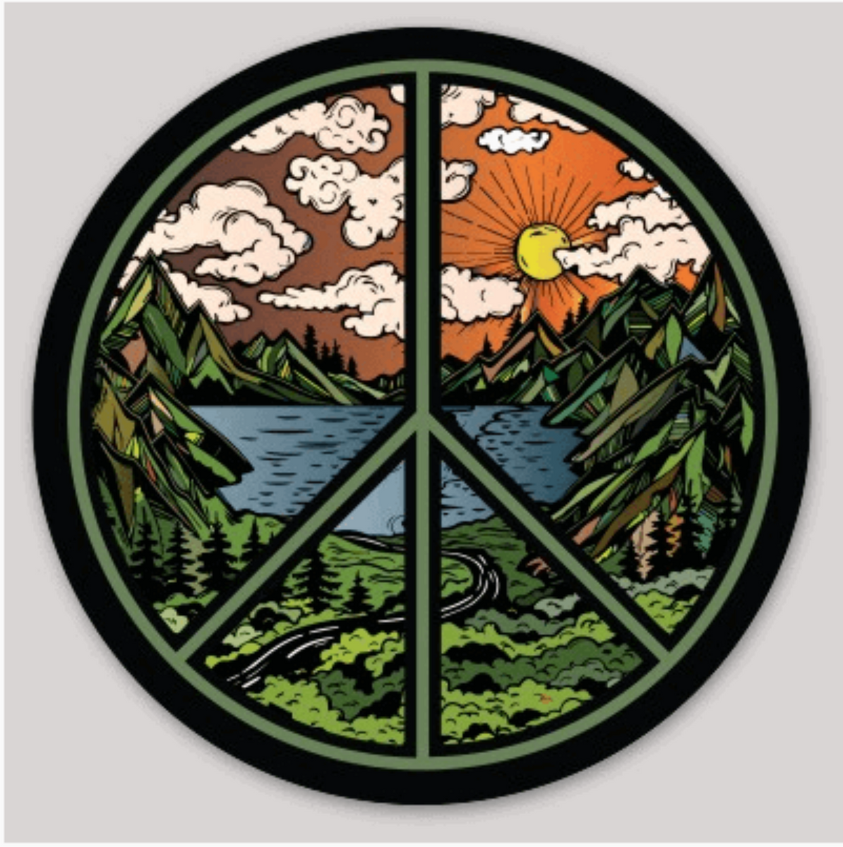 Peace Sign Sticker – It's A Wanderful Life Official Brand Store