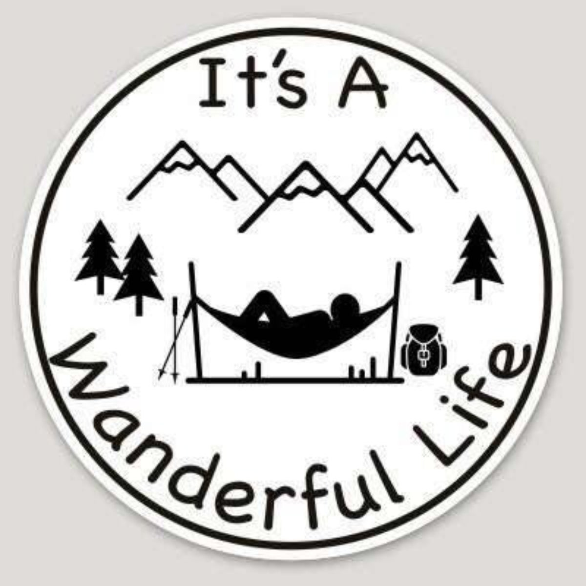 It's A Wanderful Life Hammock Sticker – It's A Wanderful Life Official ...